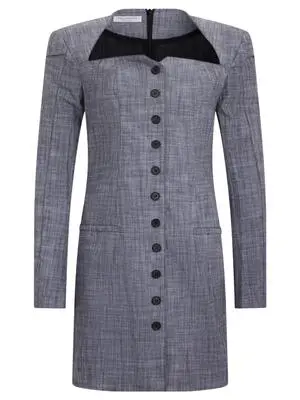 PHILOSOPHY DI LORENZO SERAFINI Philosophy Di Lorenzo Serafini Long Sleeve Buttoned Mini Dress