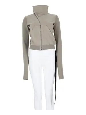 Rick Owens High-neck Zip-up Jacket - Grey