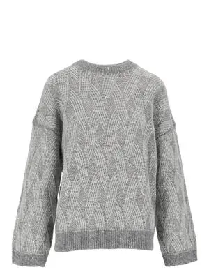PESERICO Peserico Geometric Patterned Crew Neck Sweater