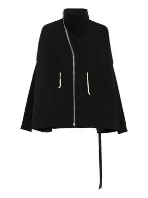 RICK OWENS Rick Owens Drkshdw Asymmetric Zip Funnel Neck Sweatshirt