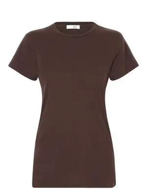 NILI LOTAN Nili Lotan Dark Brown Crewneck T-Shirt