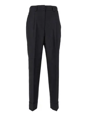 Peserico Pleated Turned-up Trousers - No