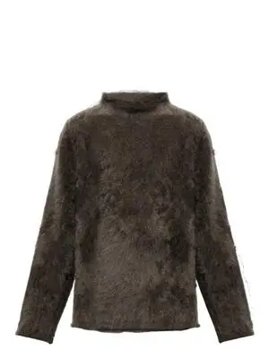 LISA YANG Lisa Yang Brushed Knit High Neck Sweater