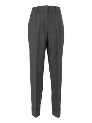 Peserico Tailored Trousers With Belt Loops - Black