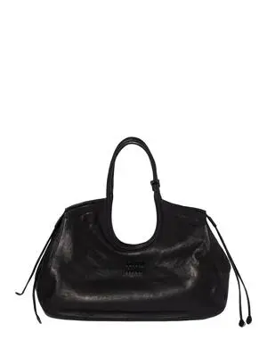 Miu Miu Miu Miu Nappa Leather Shopping Bag Black