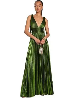 Retrofete Retrofête Perindo Gown Metallic Basil