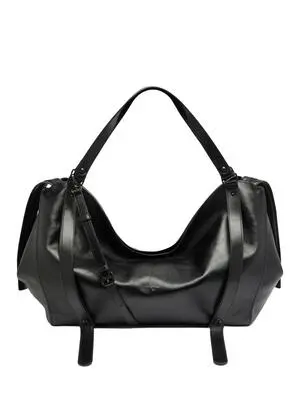 DIESEL® D-one-duffle Bag In Leather - Black