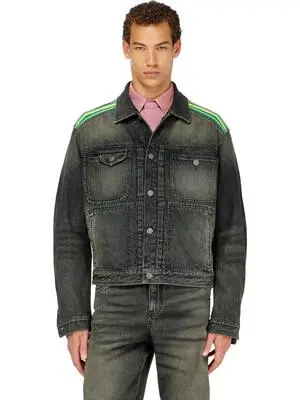 DIESEL® Diesel Striped Shoulder Band Trucker Jacket