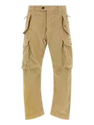 Dsquared2 Corduroy Cargo Pants - Neutrals