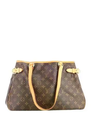 LOUIS VUITTON Batignolles Handbag Monogram Canvas Horizontal Tote Bag - Brown