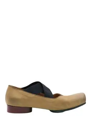UMA WANG Leather Cross-strap Pumps - Neutrals