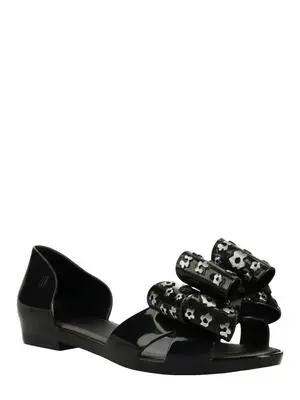 MELISSA Melissa Floral-Print Bow Detail Sandals