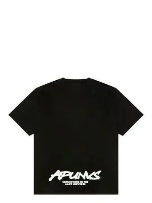 AAPE BY *A BATHING APE Moonface Logo-print T-shirt - Black