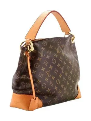 LOUIS VUITTON Monogram Canvas Pm Hobo Bag - Brown