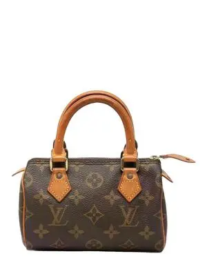 LOUIS VUITTON 1994 Monogram Mini Speedy Hl Satchel - Brown