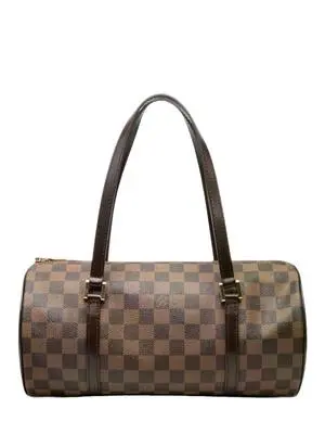 LOUIS VUITTON Damier Ebene Papillon 30 Handbag - Brown