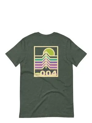 ANCHOR & CREW Forest Four Field Notes Organic Cotton T-shirt - Green