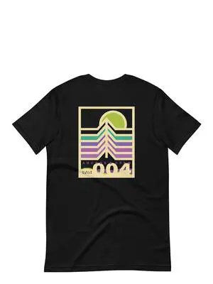 ANCHOR & CREW Four Field Notes Organic Cotton T-shirt - Black