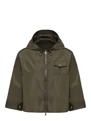 Moncler Hooded Cape - Green