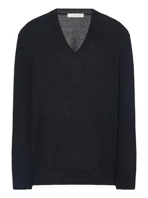 THE ROW Phora V-neck Cashmere Sweater - Black