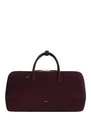 Alaïa Delta Medium Bag Bordeaux Nubuck - Brown