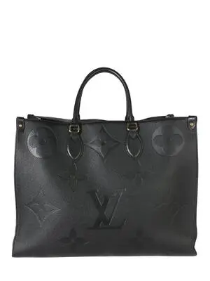 LOUIS VUITTON Giant Monogram Empreinte Onthego Gm Tote Bag - Black
