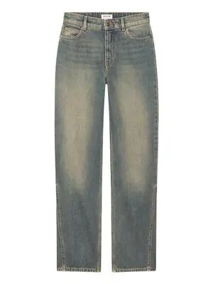 Zadig&Voltaire High Waist Straight Leg Jeans - Medium Blue