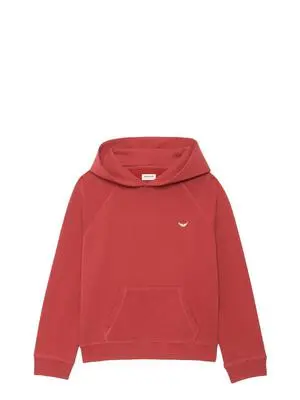 Zadig&Voltaire Georgy Sweatshirt With Wings And Rhinestone Lips - Cherry