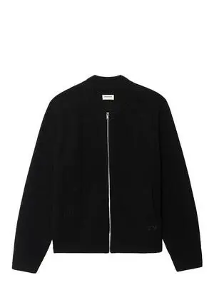 Zadig&Voltaire Zadig&Voltaire Gweno Wool & Cashmere Zip-Up Cardigan Black