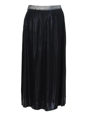 MAISON MARGIELA Midi Skirt In Silk Blend - Black