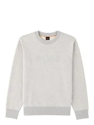 BOSS Felpa "we_logo" Relaxed Fit - Grey
