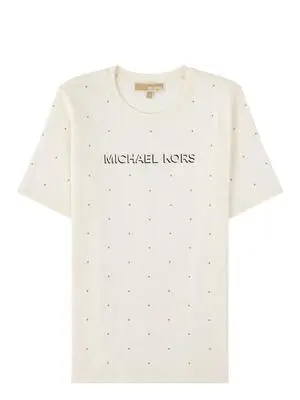 MICHAEL KORS Michael By Michael Kors T-Shirt With Logo And Rhinestones