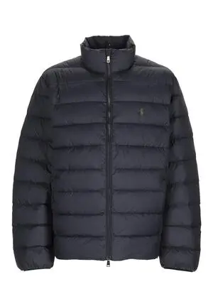 Polo Ralph Lauren Quilted Down Puffer Jacket With Stand Collar - Blue