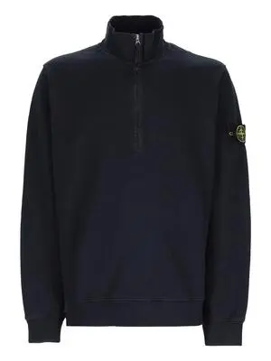 Stone Island Half Zip Sweatshirt - Blue
