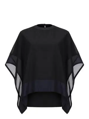 Sacai Jersey Cape - Black
