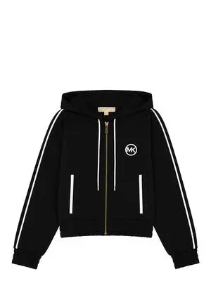 Michael Kors Logo Zip-up Hoodie - Black