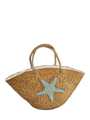 OHSUN Selene Embroidered Tote - Green