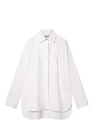 GOLDEN GOOSE GOLDEN GOOSE Pleated Front Button-Up Blouse White