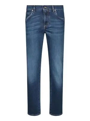 Dolce & Gabbana Slim-fit Straight-leg Jeans - Multicolor