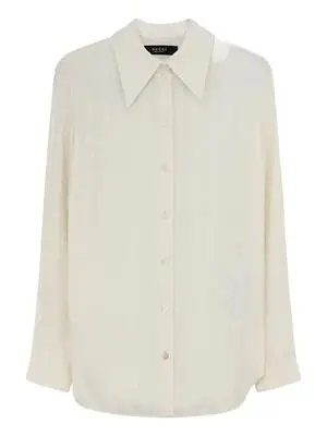 GUCCI GUCCI Silk Button-Front Shirt With Pointed Collar