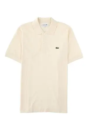 Lacoste Cotton Polo Shirt With Logo - Ivory