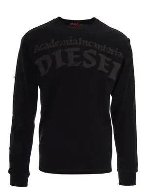 DIESEL® Graphic Long-sleeve T-shirt - Off/black