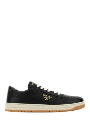 Prada PRADA Nappa Leather Low Top Sneakers Black