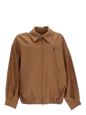 Polo Ralph Lauren Cotton Logo Bomber Jacket - Brown
