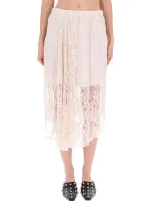 Baum Und Pferdgarten Lace Midi Skirt - White
