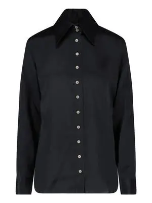 Khaite Button-front Tailored Shirt - Black