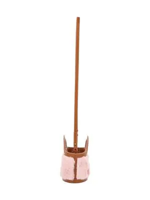 Marni Mini Bucket Bag With Faux Fur Trim - Pink
