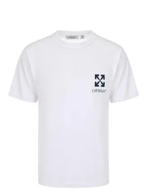 Off-White Cotton Graphic T-shirt - White