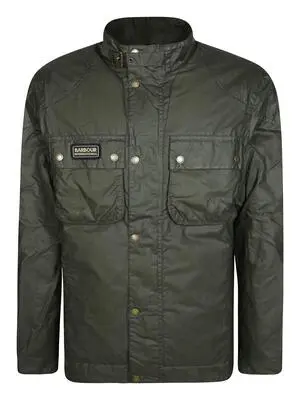 BARBOUR INTERNATIONAL Winter Merton Wax Jacket - Verde