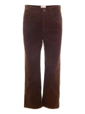 MARANT ETOILE Corduroy Straight-leg Pants - Caramel